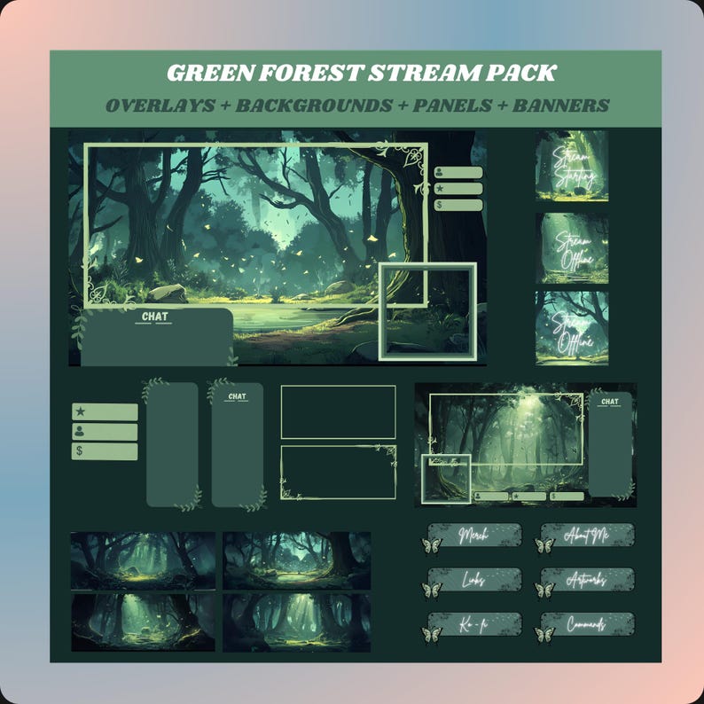 9 Bestseller Stream Overlay Packs Mega Bundle – Twitch Vtuber Animated ...