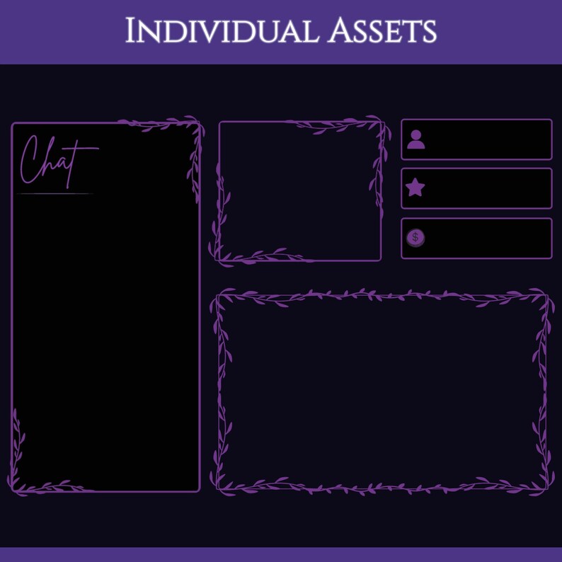 Purple Owl Forest Animated Stream Overlay Package (digital Download) - Etsy
