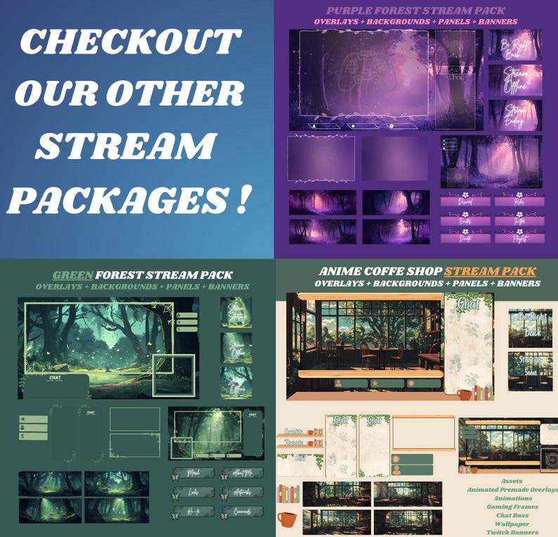 35 Custom Twitch Banners, Anime Coffee Shop Theme, Streamer Vtuber ...