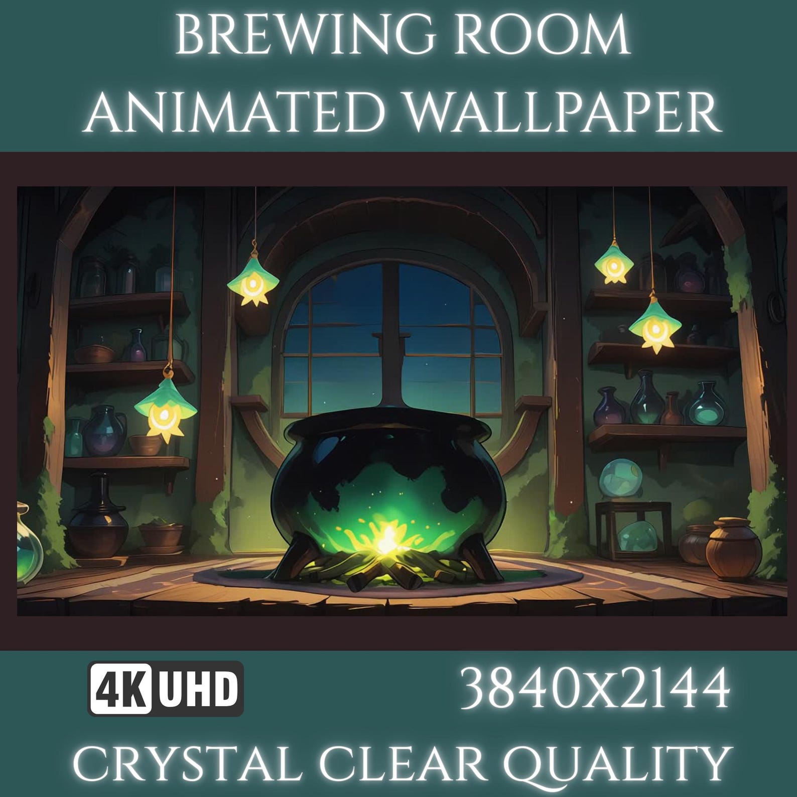 Mystical Brewing Room Animated Wallpaper 4K UHD Digital Download - Etsy