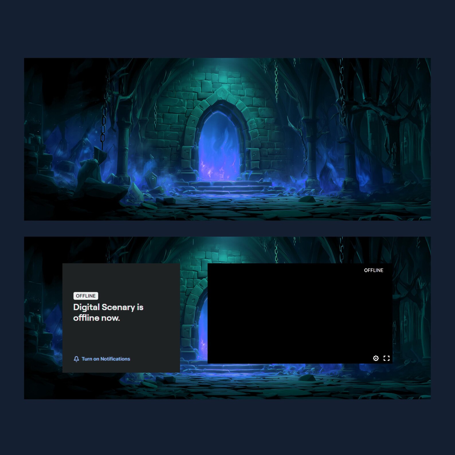 Ancient Temple Stream Overlay Pack: Fantasy Twitch Banners & Panels ...