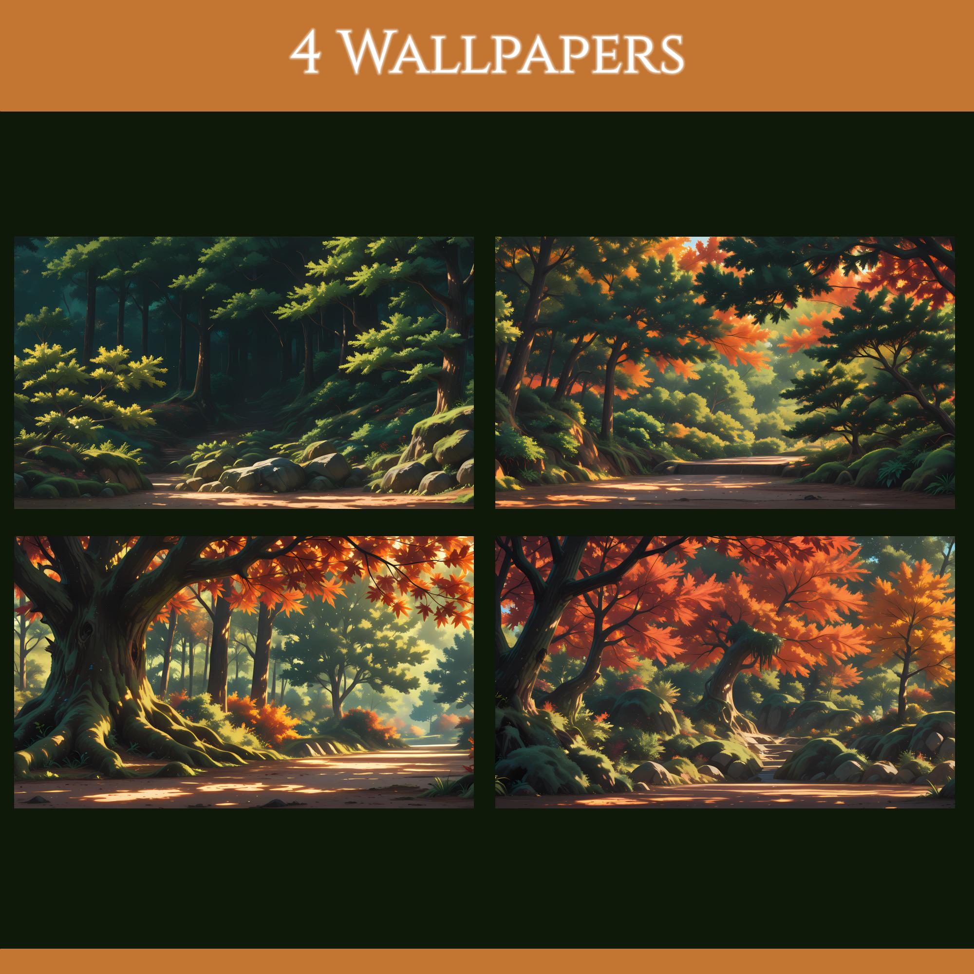 Animated Spring Forest Twitch Overlay Pack, Green Nature Stream Package ...