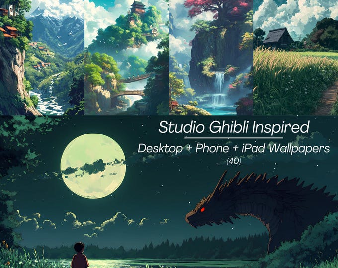 40 Studio Ghibli Inspired Desktop Laptop Wallpaper Background,anime ...
