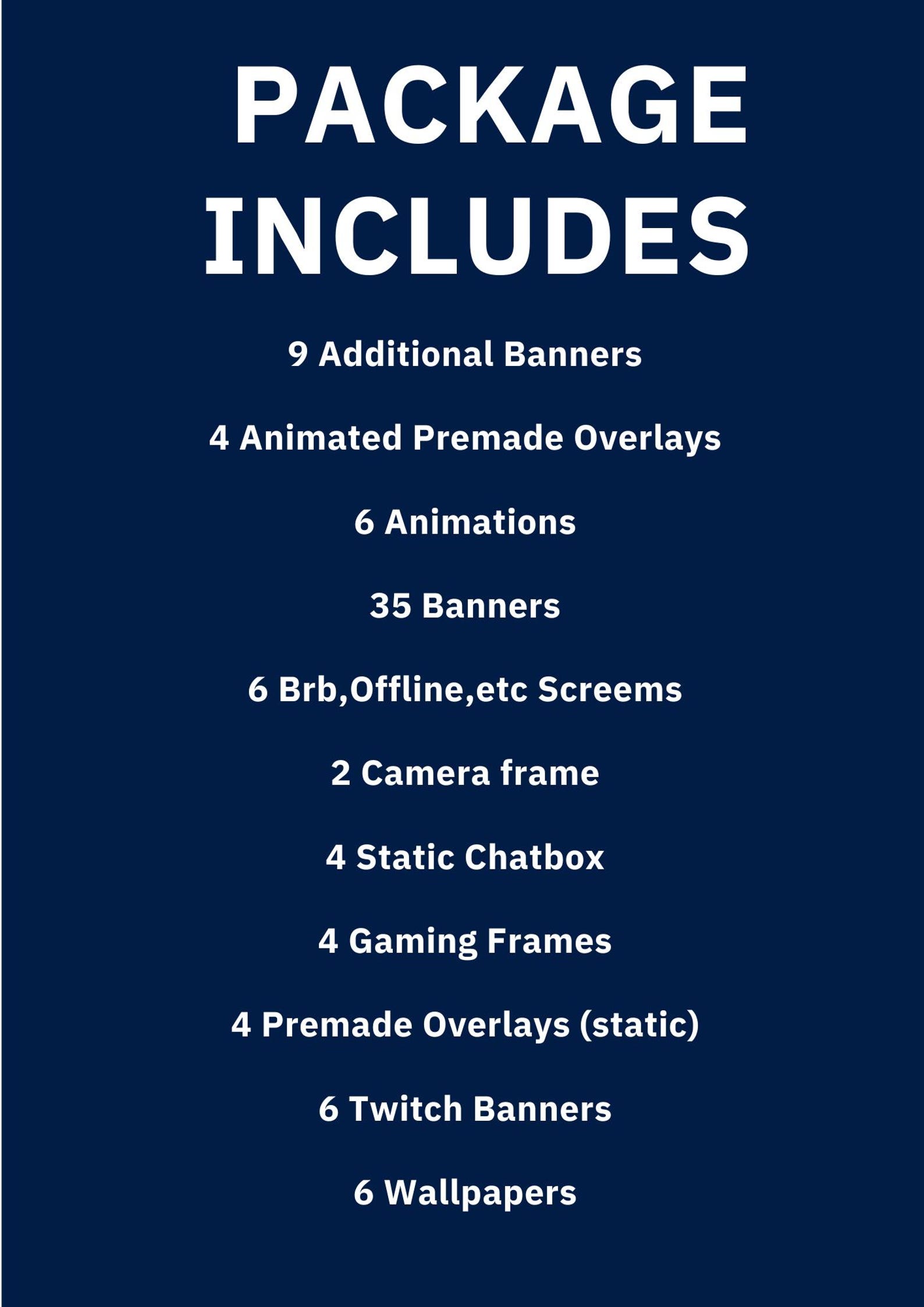 Silver Waves Stream Overlay Pack – Animated Ocean-themed Twitch Banners ...