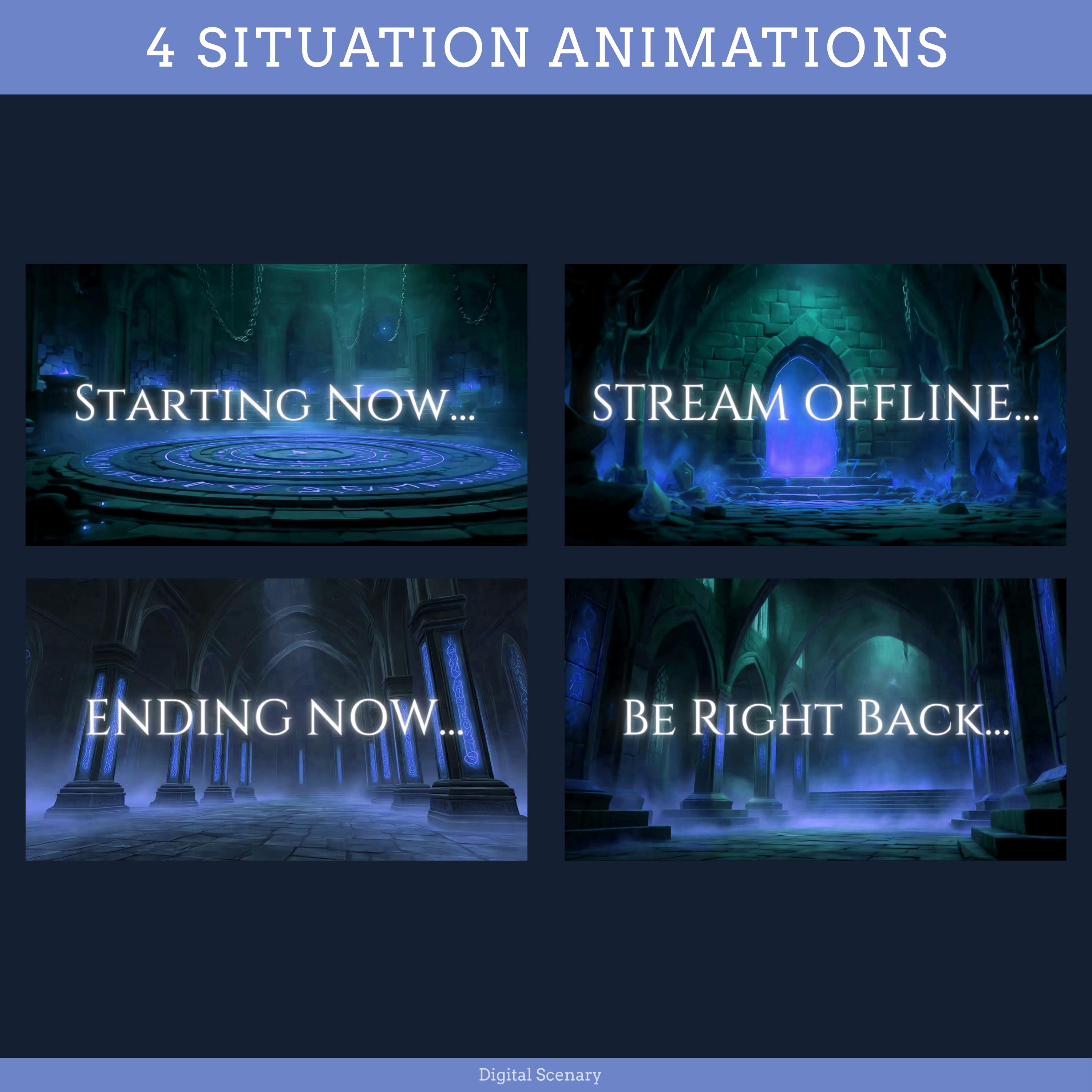 Ancient Temple Stream Overlay Pack: Fantasy Twitch Banners & Panels ...