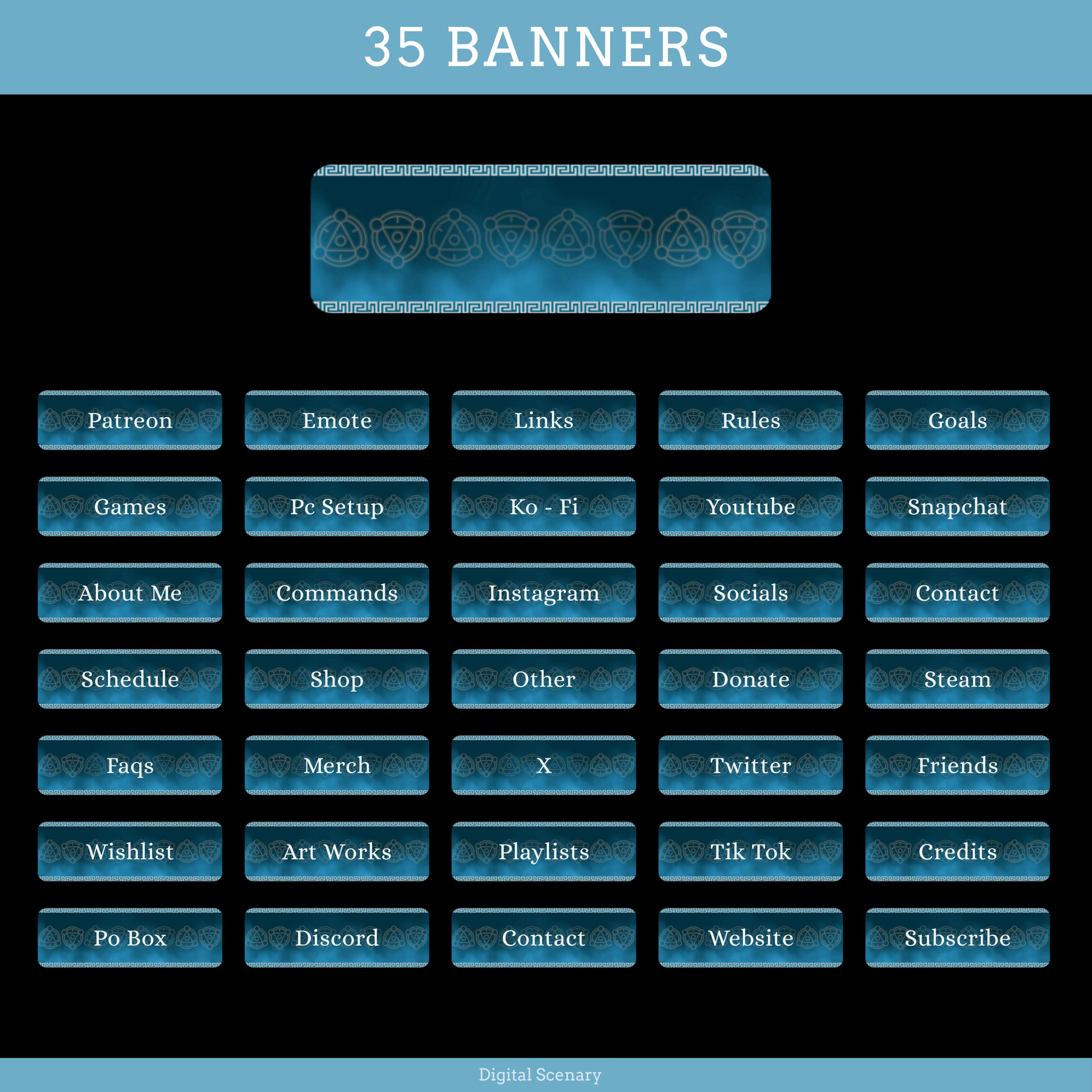 Ancient Temple Stream Overlay Pack – Fantasy Twitch Screens, Panels ...