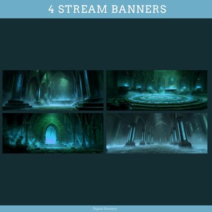 Ancient Temple Stream Overlay Pack – Fantasy Twitch Screens, Panels ...