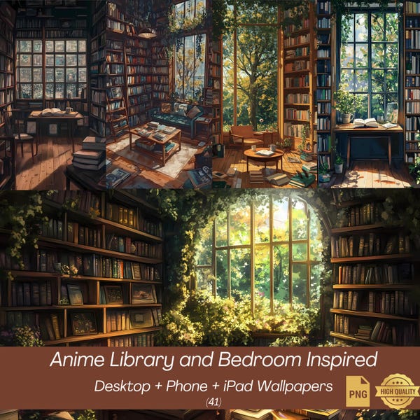 Anime Printable Wallpaper - Etsy