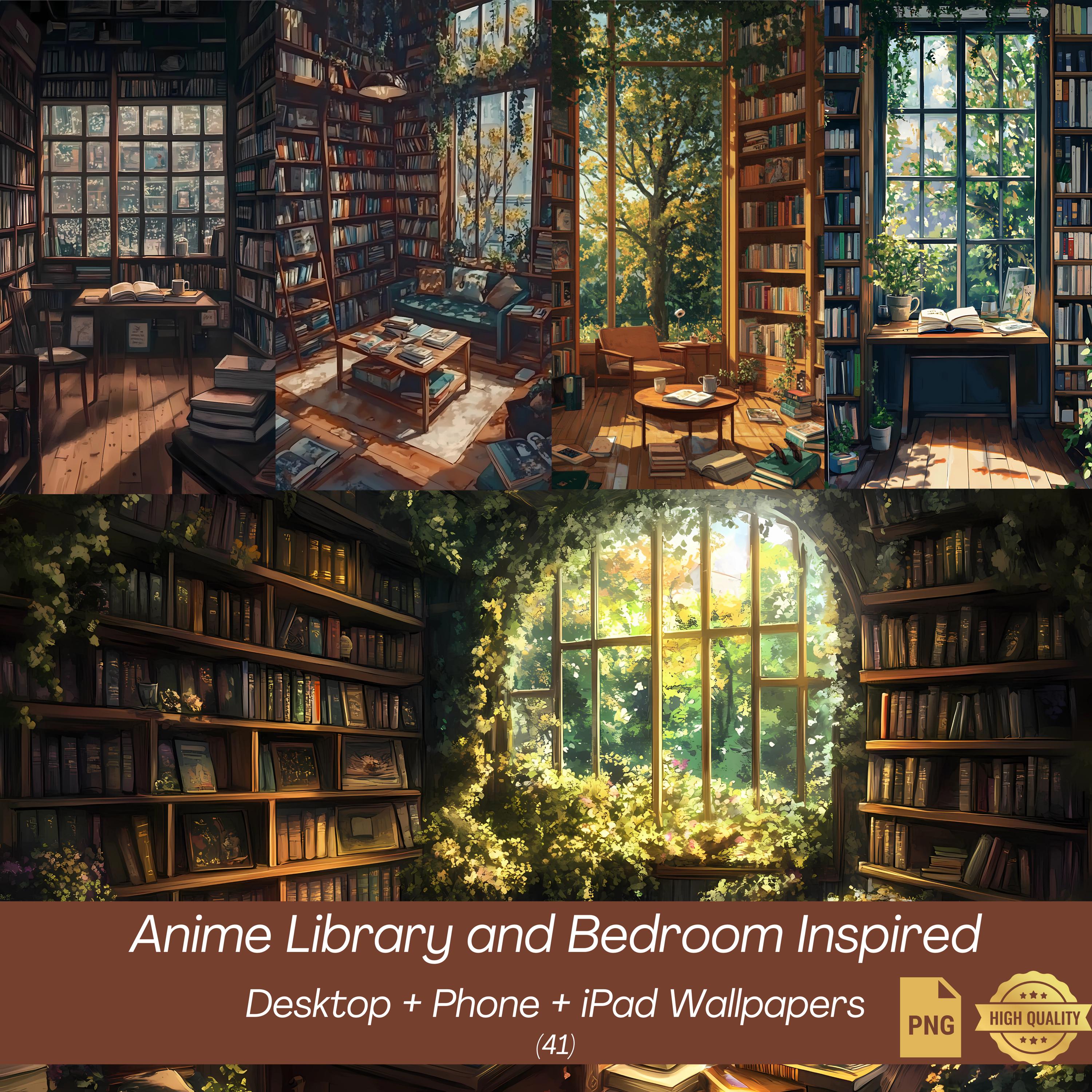 Library Wallpaper Diy