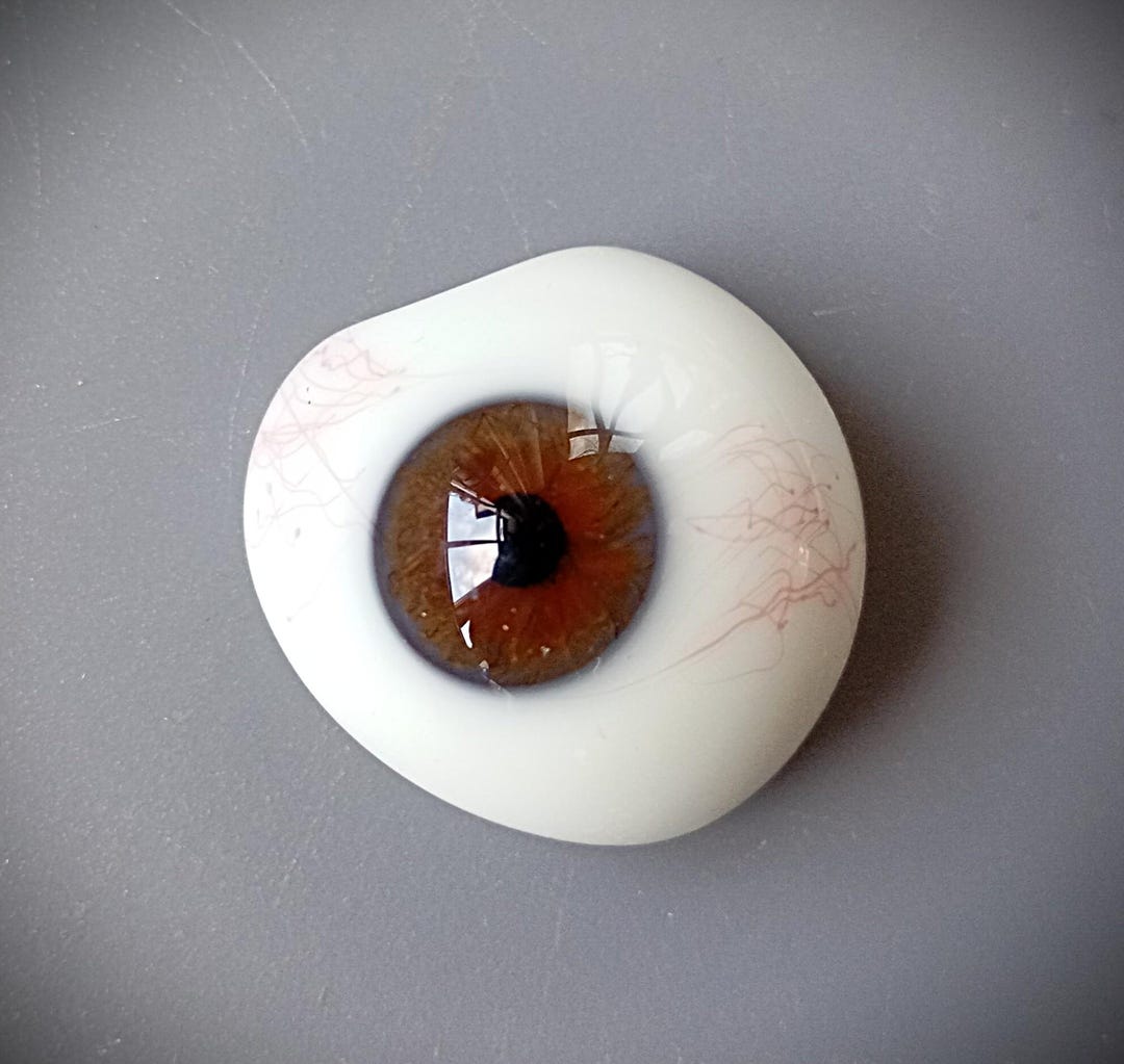 18) 1 Glass Eye, Ocular Prosthesis, Artificial Eye, Vintage Ocular ...