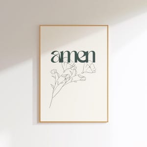 Amen, Christian Artwork, PRINTABLE Wall Art, Digital Print, Christian ...