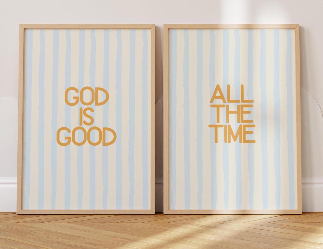 God is Good, Christian Artwork, Bible Verse Poster, Coastal Christian ...