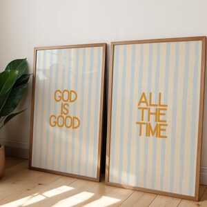 God is Good, Christian Artwork, Bible Verse Poster, Coastal Christian ...