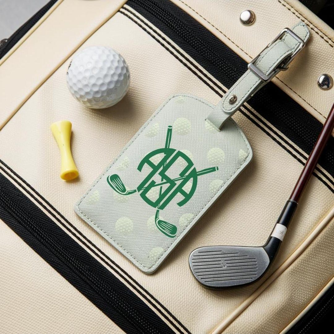 Custom Golf Bag Tag Personalized Golf Bag Tag Monogram Golf Bag Tag ...