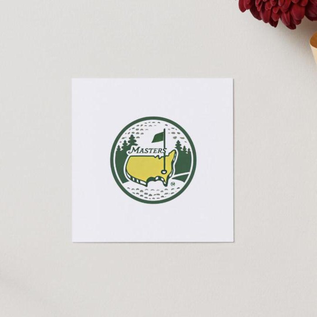 The Masters Inspired Golf Digital Design Logo Augusta Golf Art PNG ...