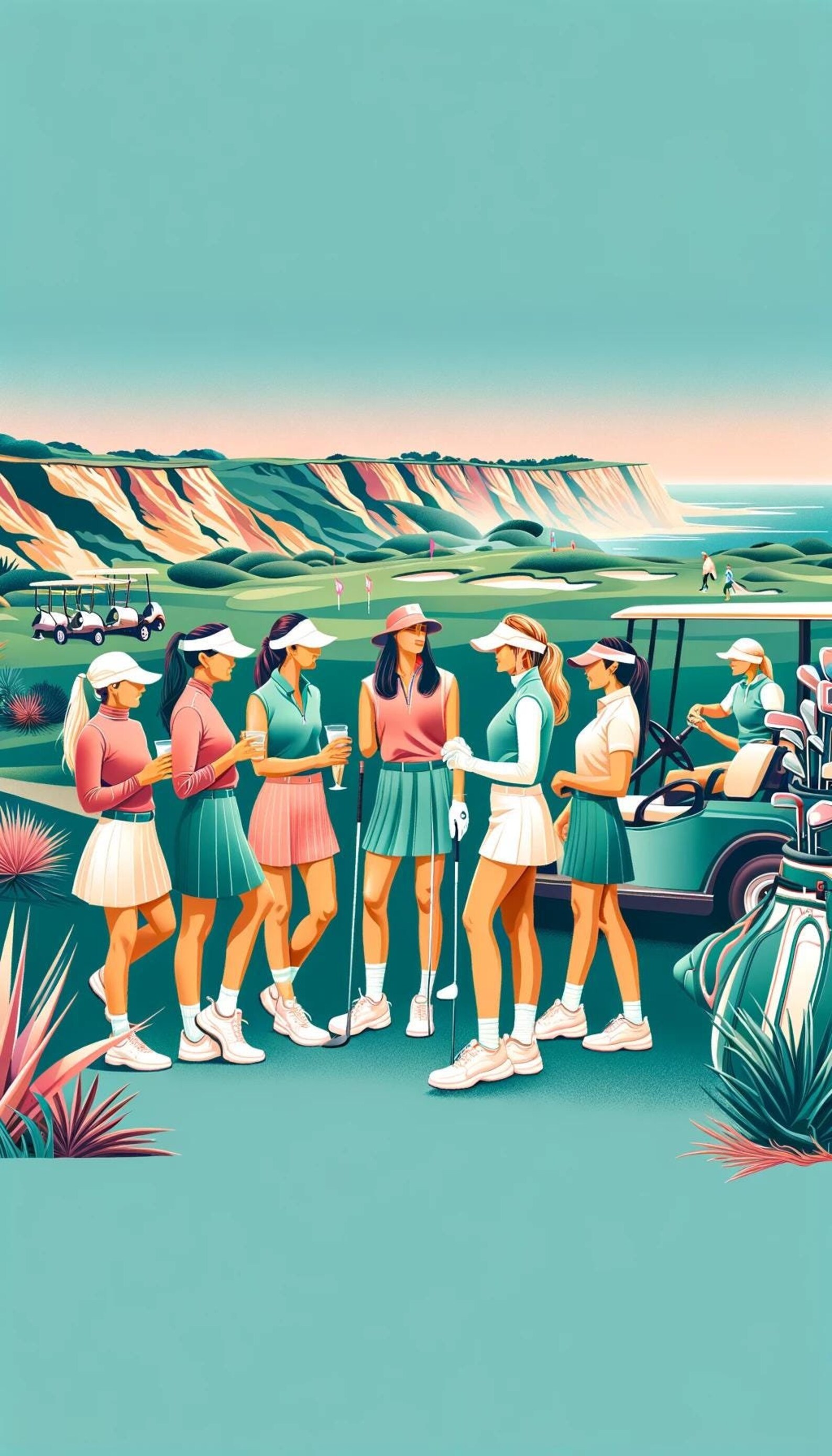 Modern Golf Art Print Stylish Wall Art & Digital Download Pebble Beach ...
