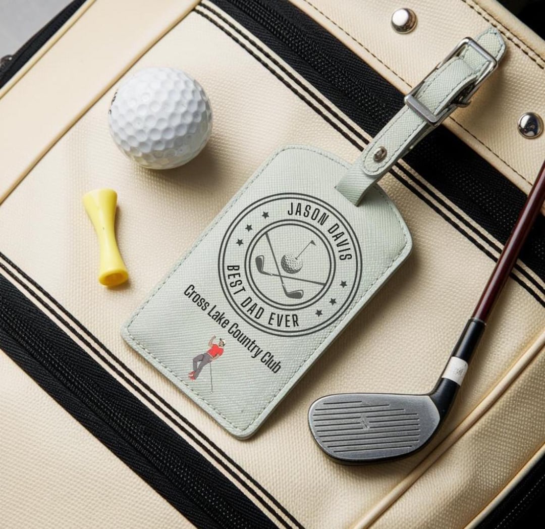 Golf Bag Tag Personalized Golf Bag Tag Monogram Golf Bag Tag Customized ...