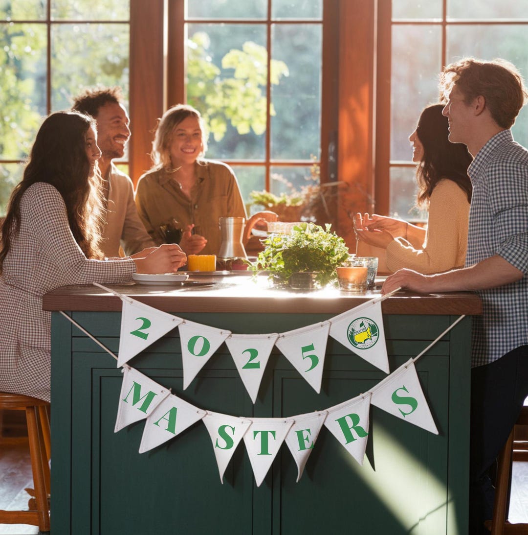 2025 Masters Party Banner the Master's Party Decor Master's Watch Party ...