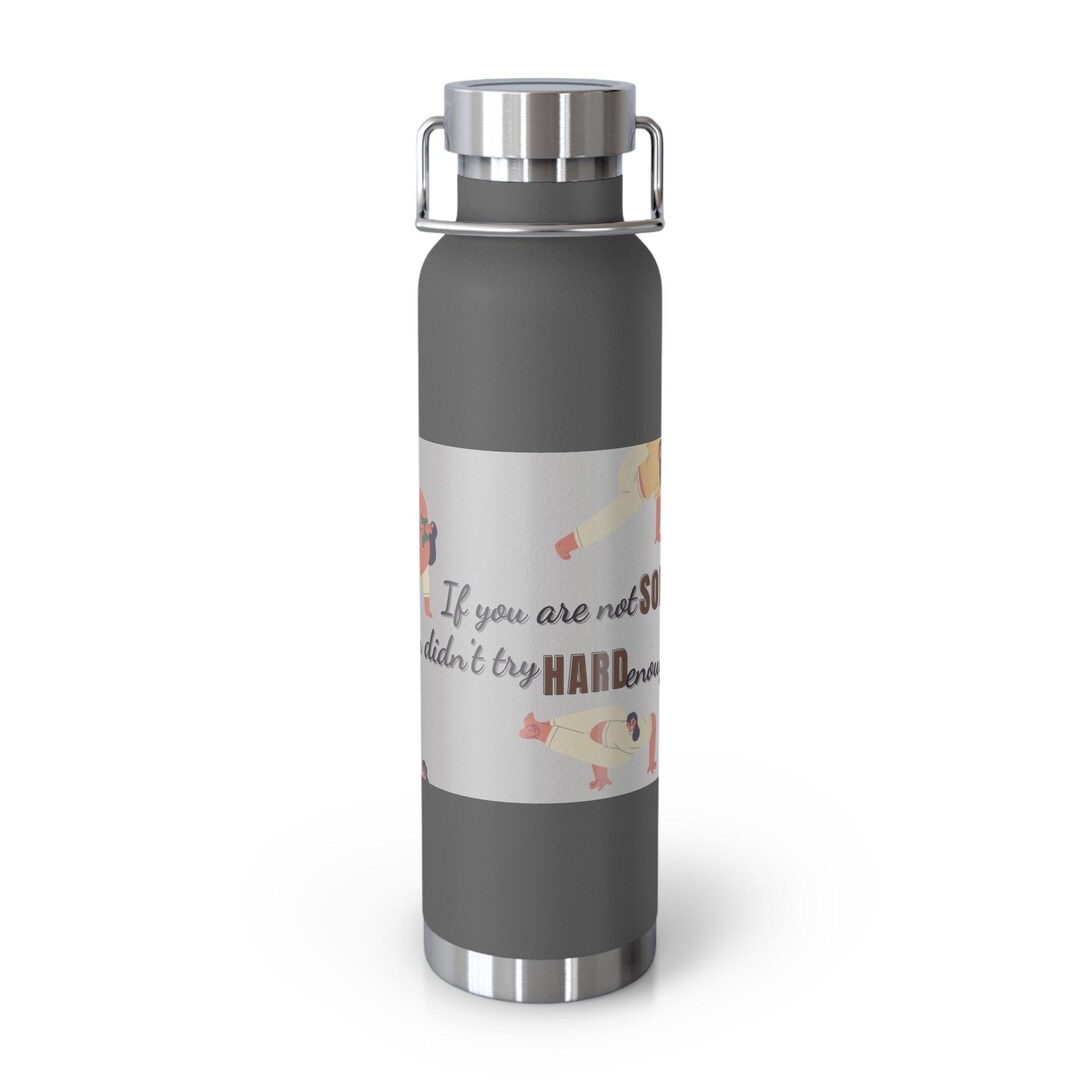 Inspirational Water Bottle for Athletes, Motivational Sports Flask ...