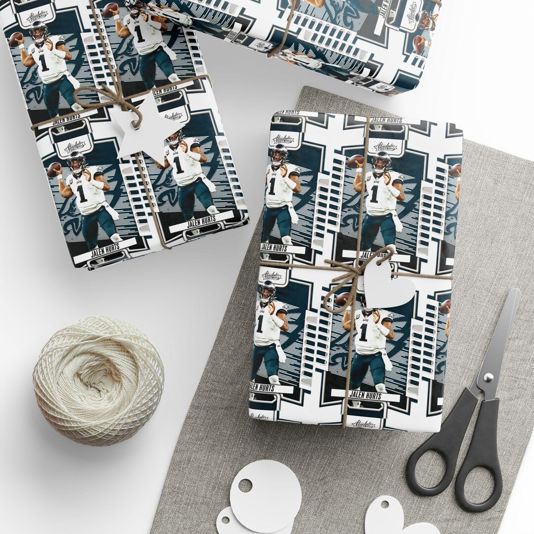 Jalen Hurts Wrapping Paper | Philadelphia Eagles Gift Wrap | Eagles ...