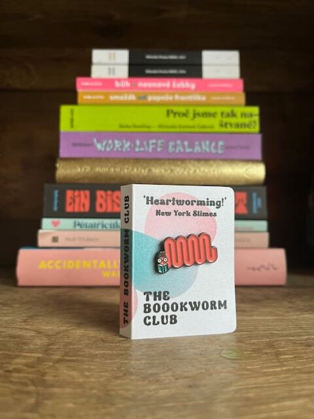 Pin THE BOOKWORM CLUB - Etsy