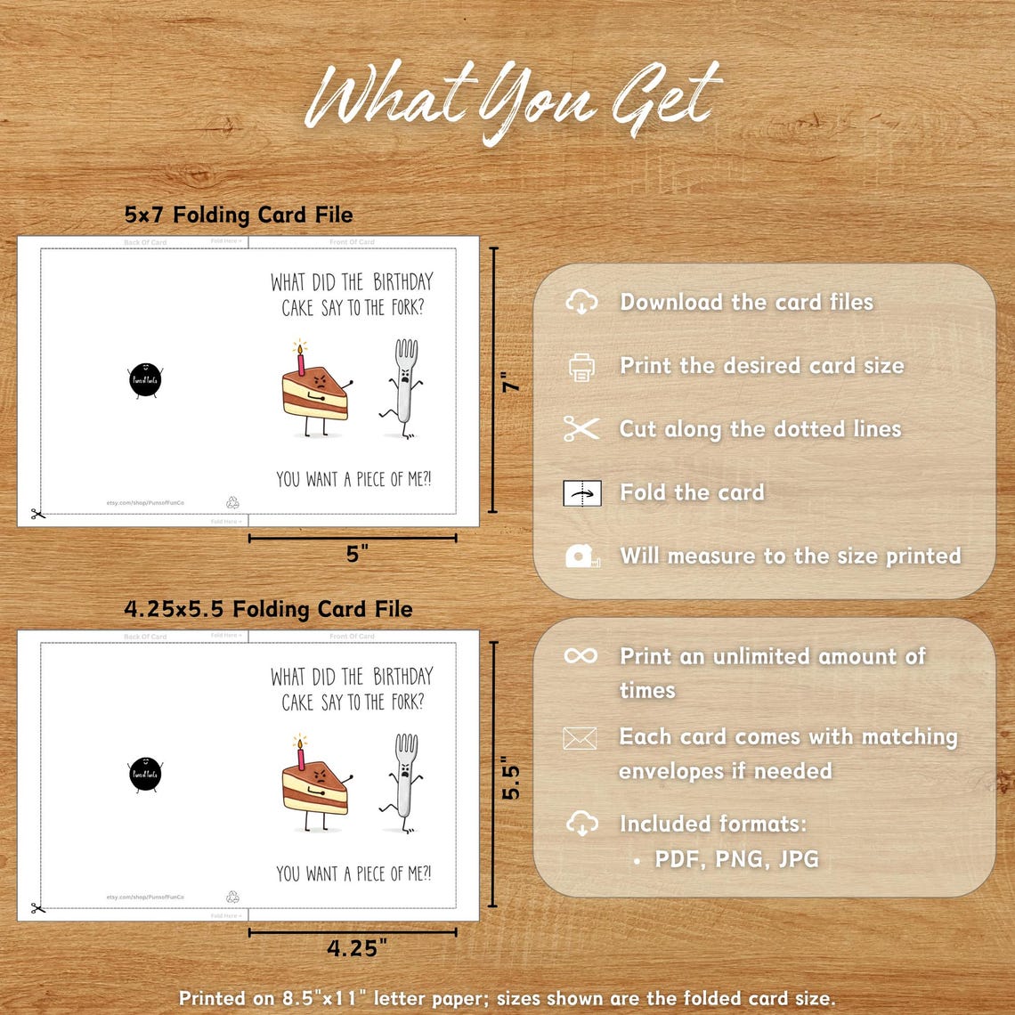 Funny Birthday Card Printable – Cake Pun Card, Instant Download - Etsy