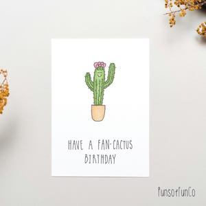 Printable Cactus Birthday Card - Printable Card - Hand Drawn - Gift for ...