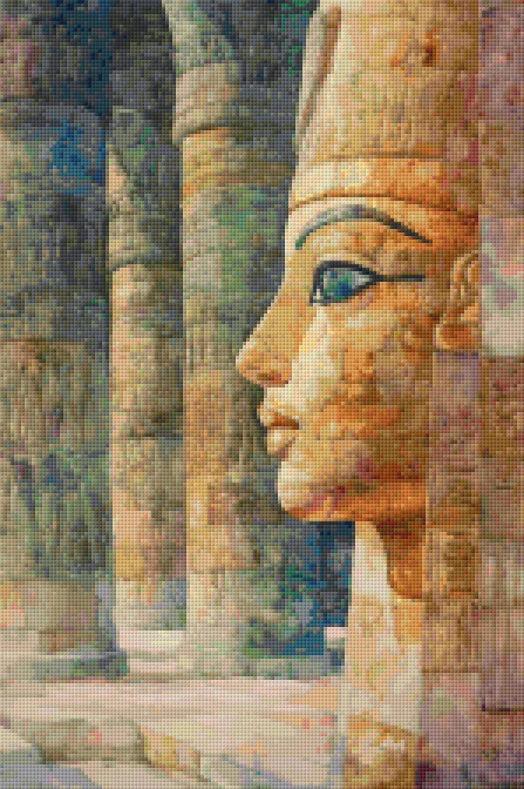 Egyptian Temple Cross Stitch Pattern Ancient Architecture PDF Digital ...