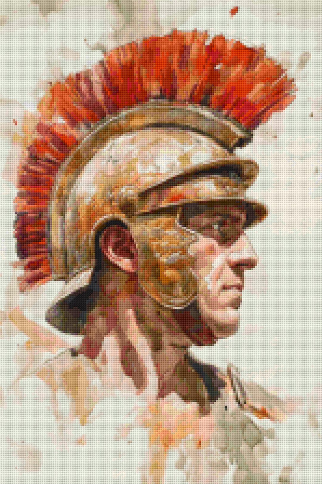 Roman Centurion Cross Stitch Pattern Ancient Warrior Embroidery PDF ...