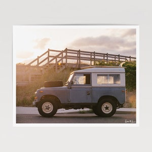 Shore Rover - Jersey Shore Land Rover Surfboard Beach Print, Land Rover ...