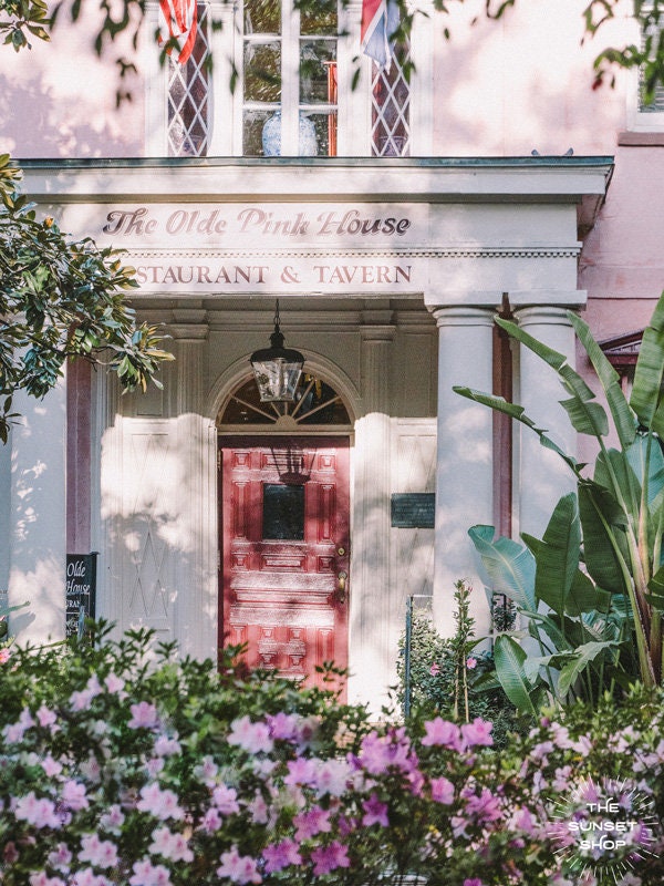 Olde Pink House - Savannah Georgia Photography, Savannah Azaleas Print ...