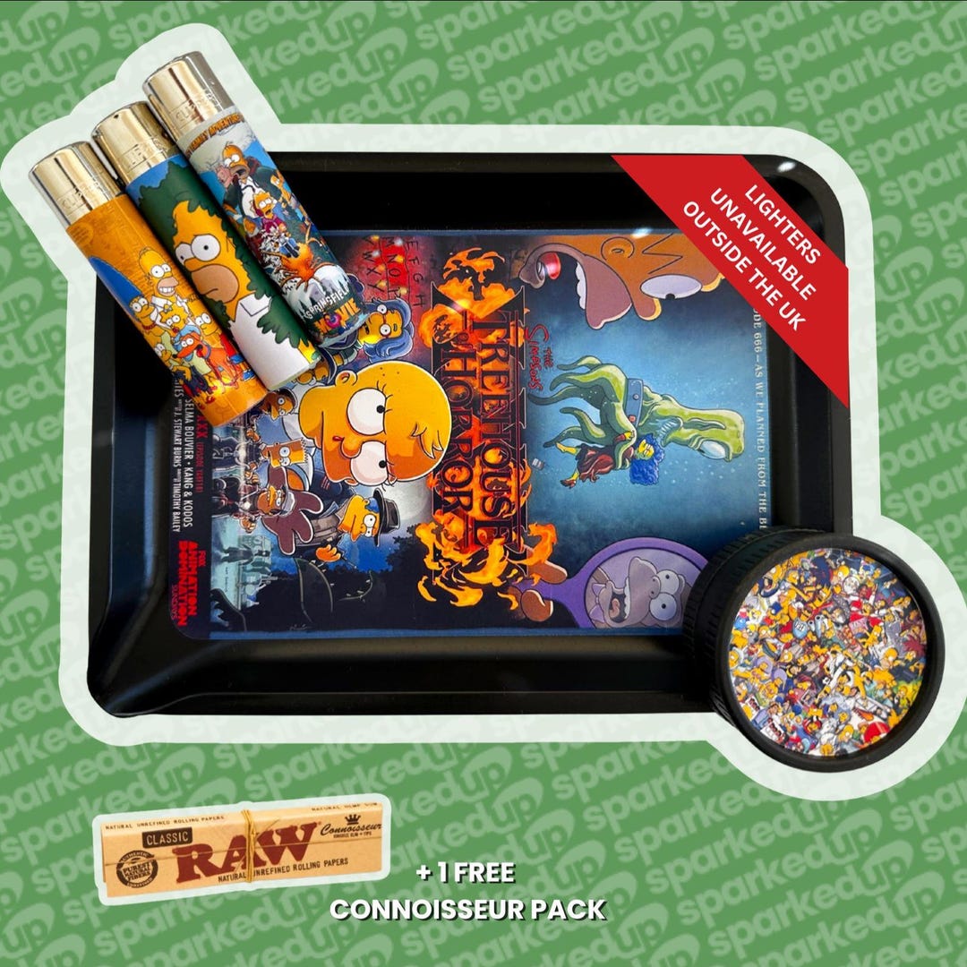 The Simpsons Themed Lighter, Grinder & Rolling Tray Bundle - Etsy