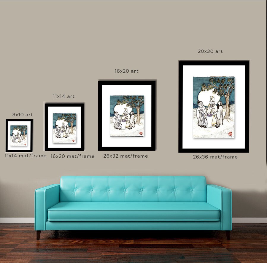 Three Vinegar Tasters: Buddha, Confucius, Lao Tzu Print Poster of ...