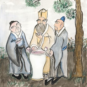 The Vinegar Tasters: Buddha, Confucius, Lao Tzu, Print of Original ...