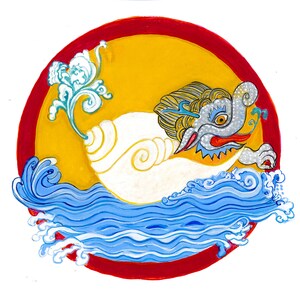 Makara Snail-elephant VYALA Mythical Animals, Custom Wall Art, Sacred ...