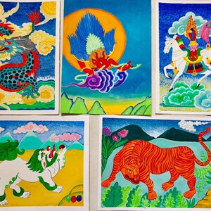 Makara Snail-elephant VYALA Mythical Animals, Custom Wall Art, Sacred ...