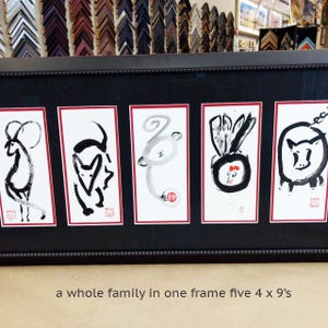 Frog Zen Painting, Basho's Frog Pond With Enso, Zen Sumi Ink Painting ...