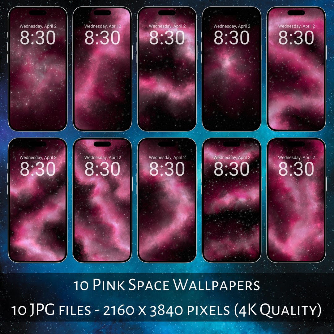 Pink Space Wallpapers, Stunning Galaxy Backgrounds for Home or Lock ...