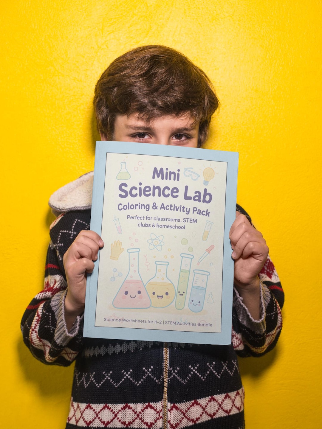 Mini Science Lab Coloring & STEM Activity Pack Printable for Kids - Etsy