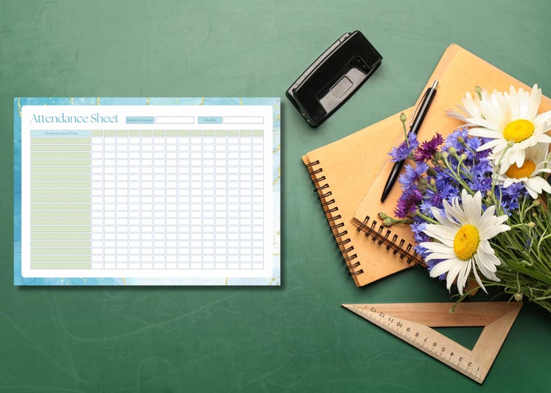 Classroom Attendance Sheet for Teachers Biweekely Tracker - Etsy