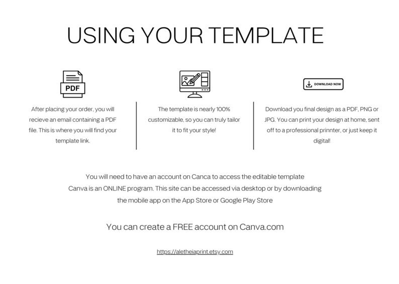 Simple Invitation Template, Canva Minimal Wedding Invite, Editable ...