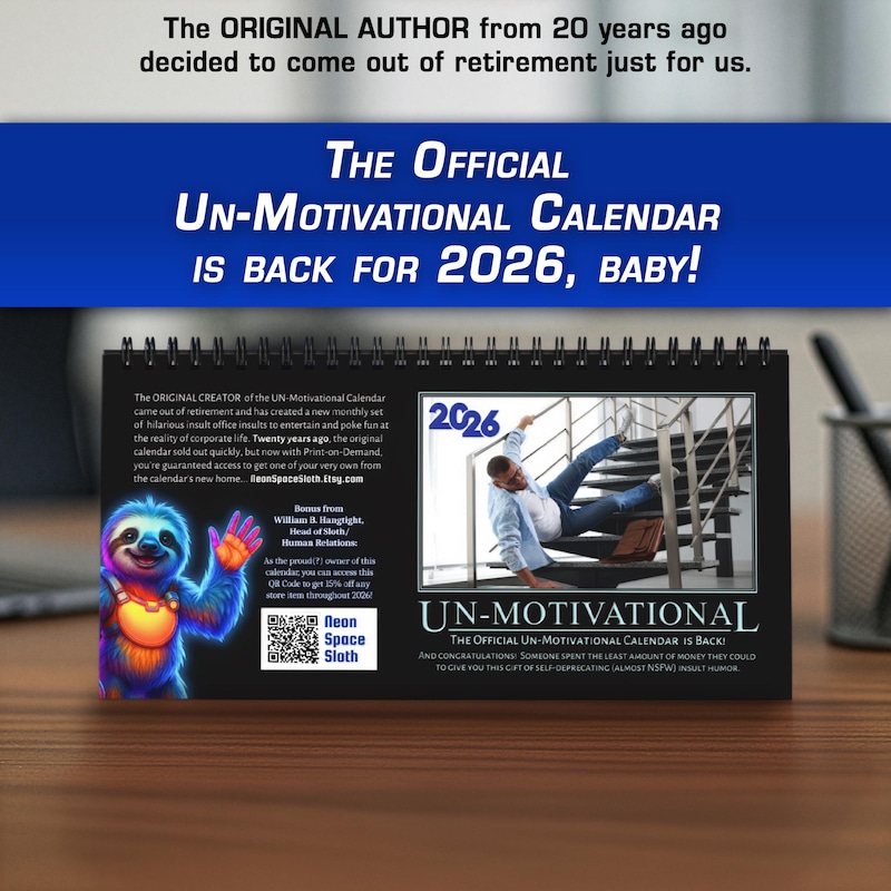 Funny Desk Calendar 2026 - Etsy