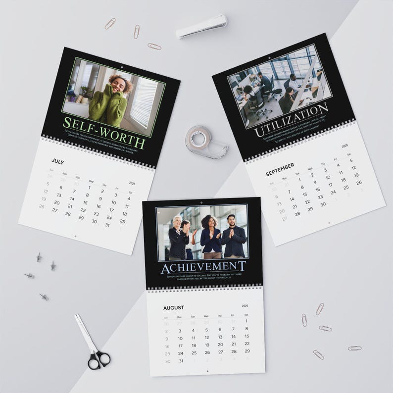 2026 Funny Un-motivational Wall Calendar, Sarcastic Office Humor ...