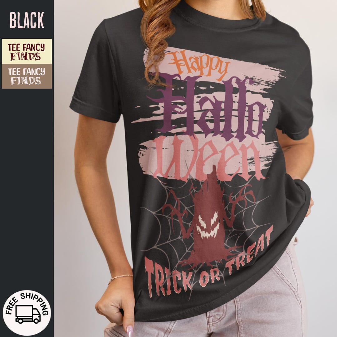 Spooky Tee, Ghost Shirt, Horror Tee, Scary Shirt, Trick Treat Tee ...