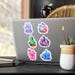 Crystal Pastel Colours Stickers, Mineral Kiss-cut Vinyl Decals for All ...
