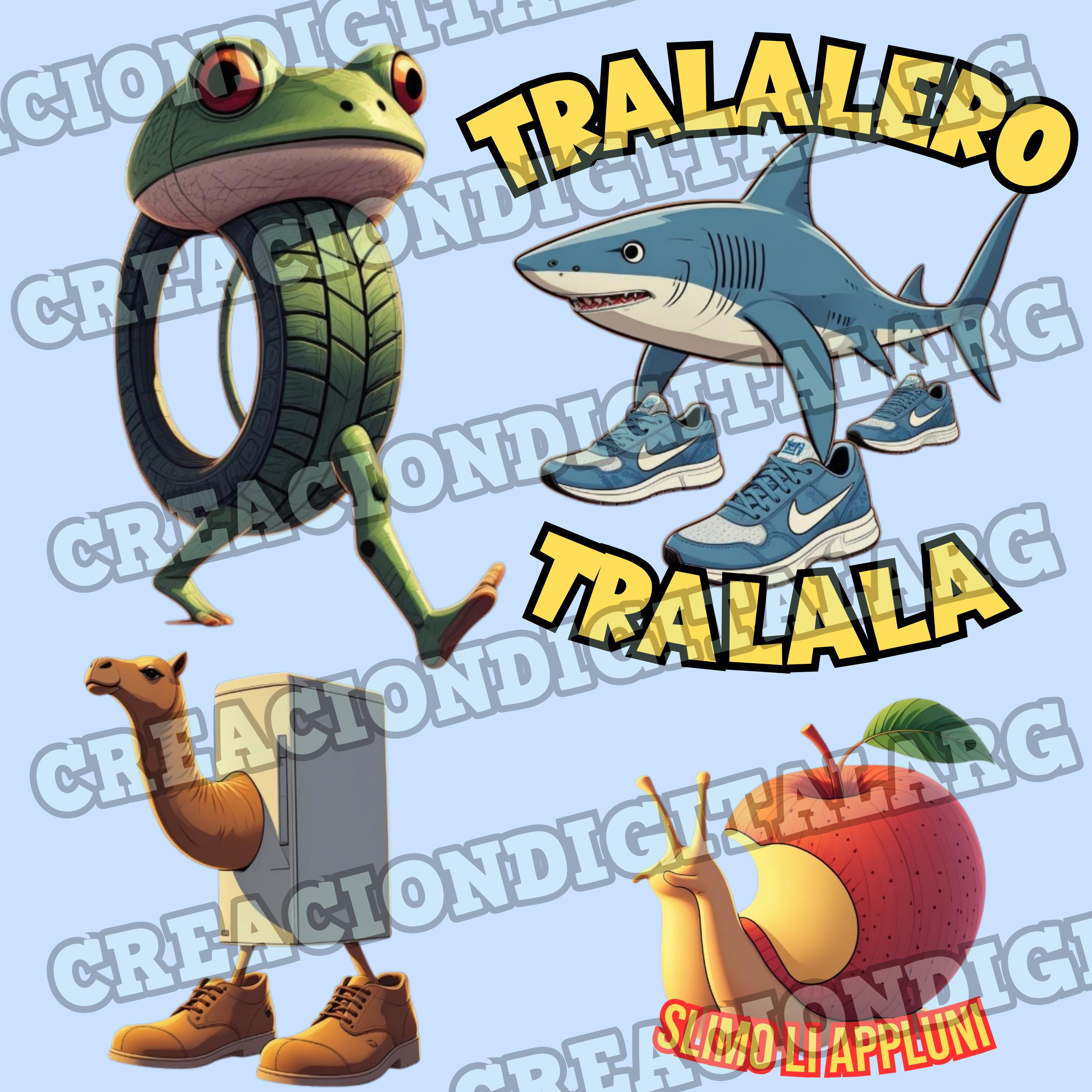 Italian Brainrot Bundle CANVA and PNG Editable Text Cliparts Italian ...