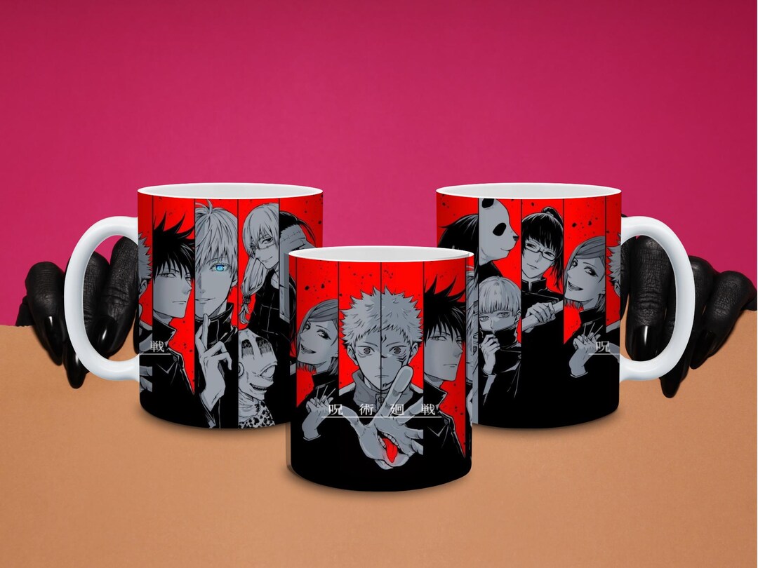 Jujutsu Kaisen Mug , Gift Jujutsu Kaisen, Jujutsu Kaisen 110z Mug ...