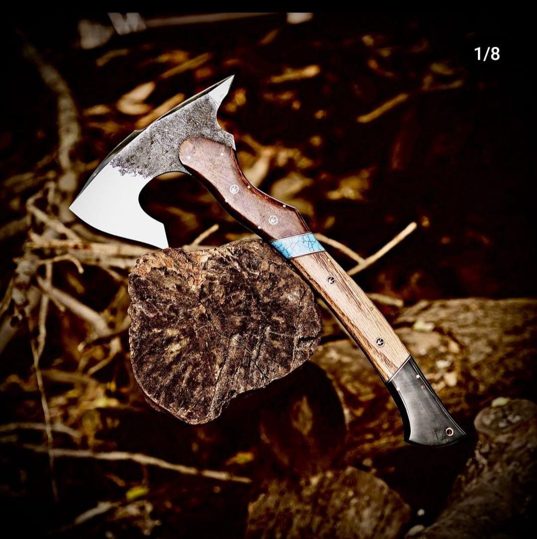 Handmade Forged Axe | Bushcraft | Camping Axe | Hatchet | Gift for ...