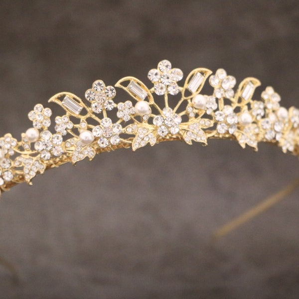 Gold Wedding Tiara - Etsy
