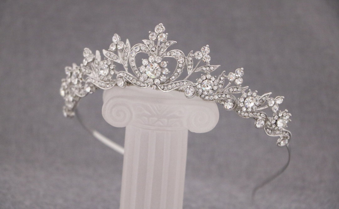 Wedding Tiara Silver Crystal Tiara Wedding Headband Tiara Rose Gold ...